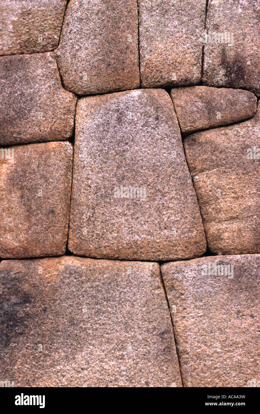 Inca Stonework - Machu Picchu, Urubamba Valley, PERU Stock Photo - Alamy