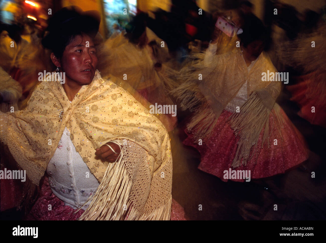 Chola dancers - Virgen de la Candelaria, Puno, PERU Stock Photo - Alamy