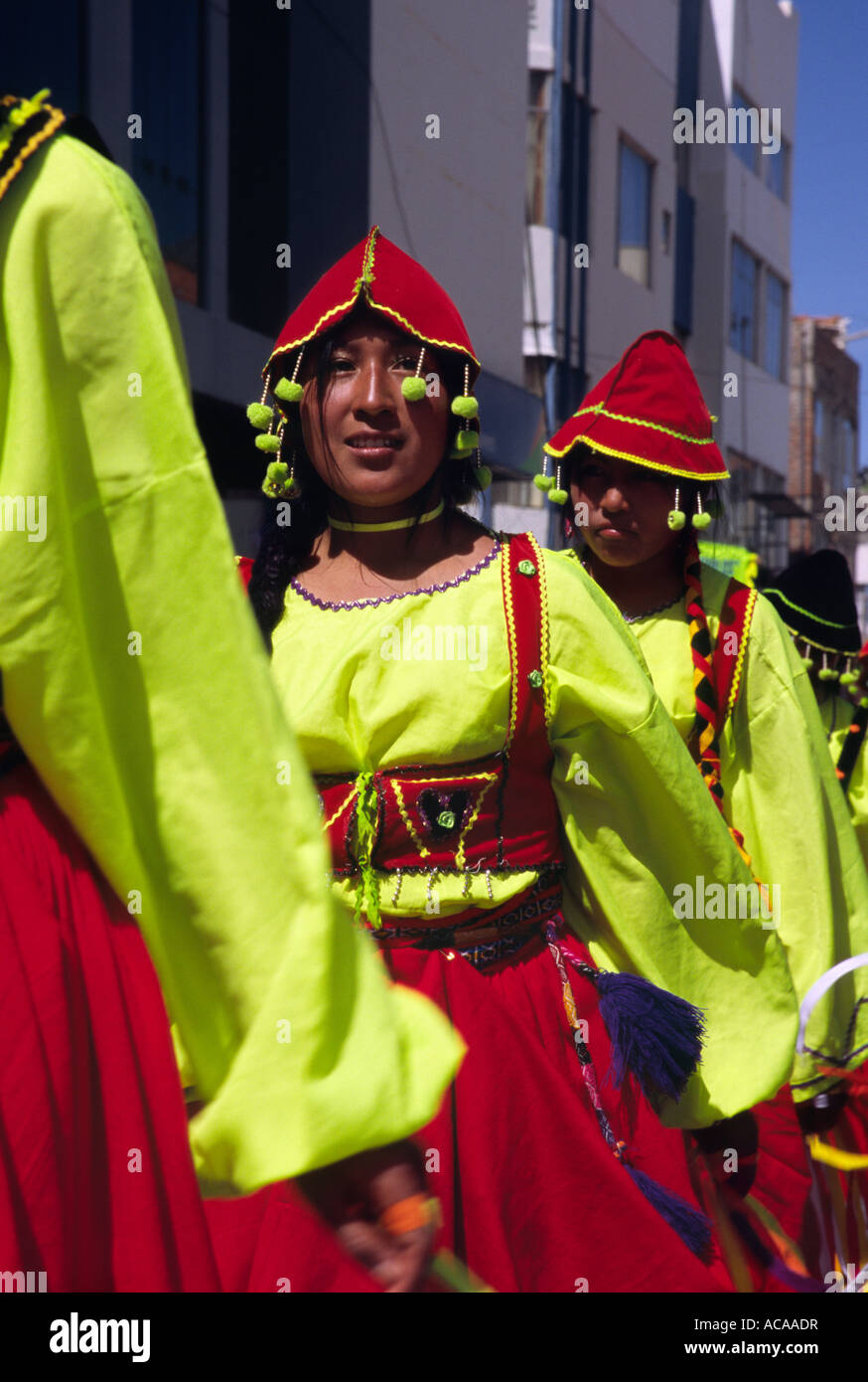 Folkloric dancers - Puno Week festival, Puno, PERU Stock Photo - Alamy