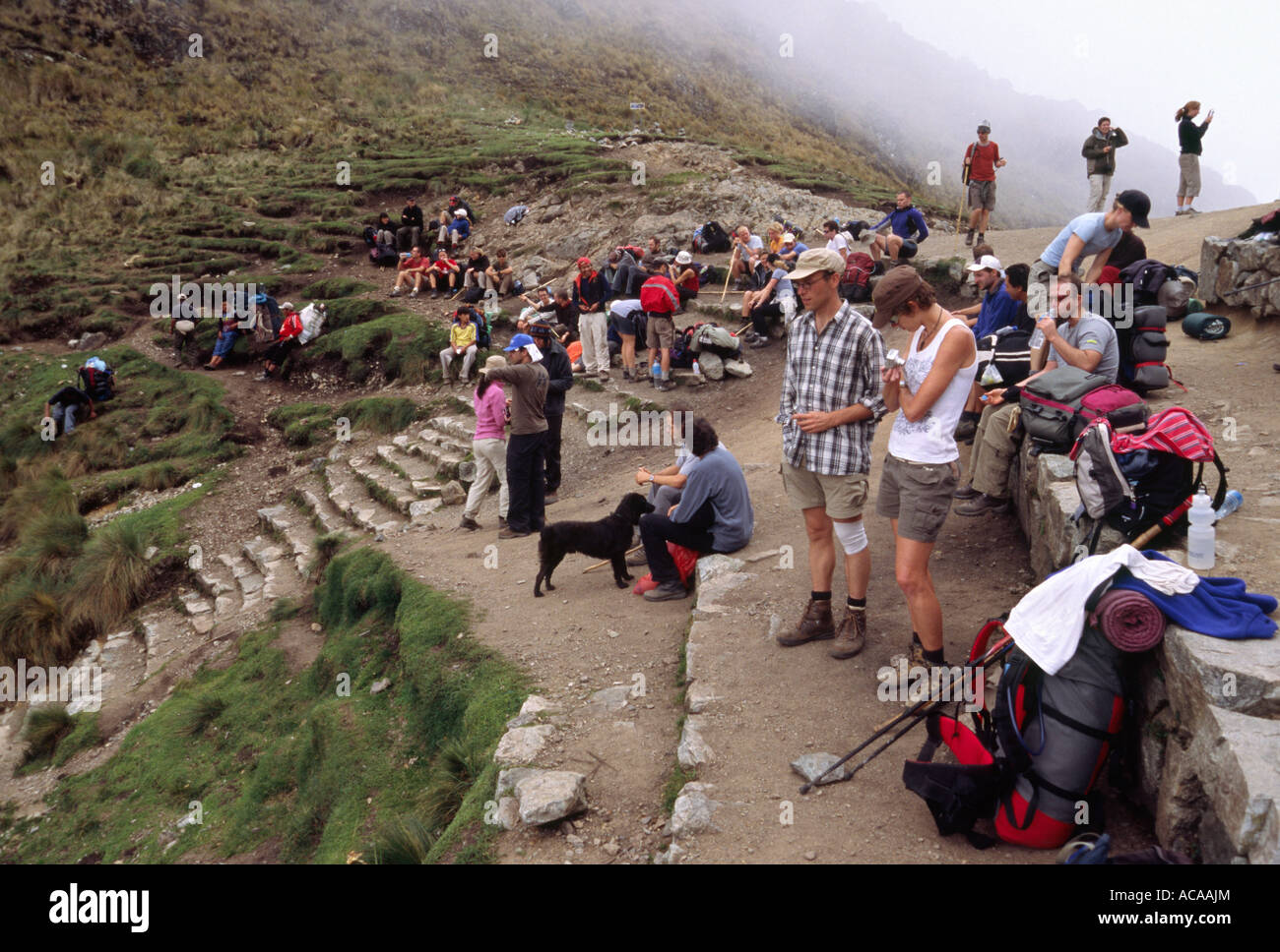 Dead Womans Pass - Inca Trail, Urubamba, PERU Stock Photo - Alamy
