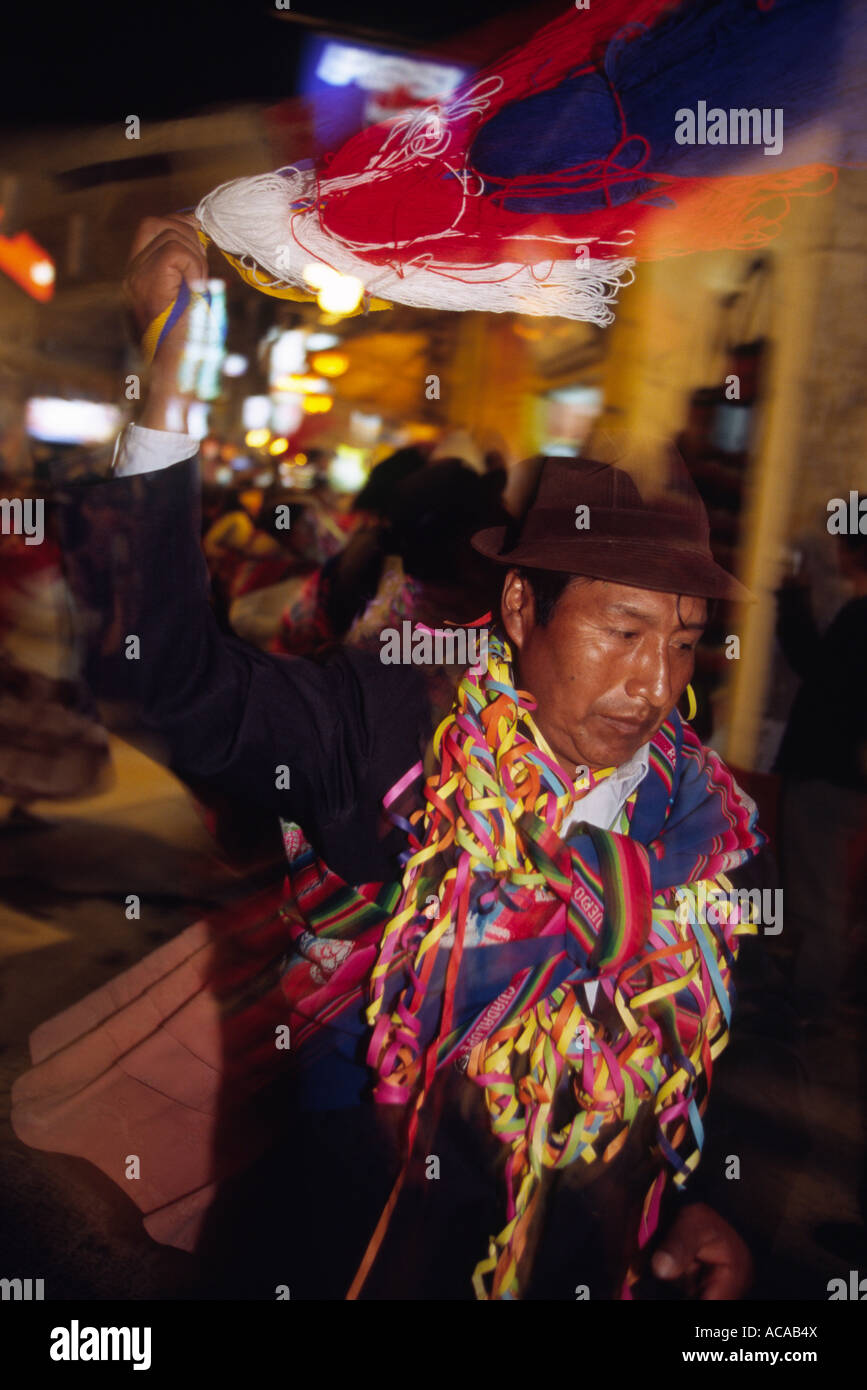 Folkloric dancer - Puno Week festival, Puno, PERU Stock Photo - Alamy