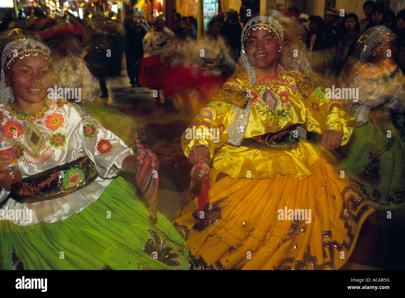 Folkloric dancer puno week festival hi-res stock photography and images ...