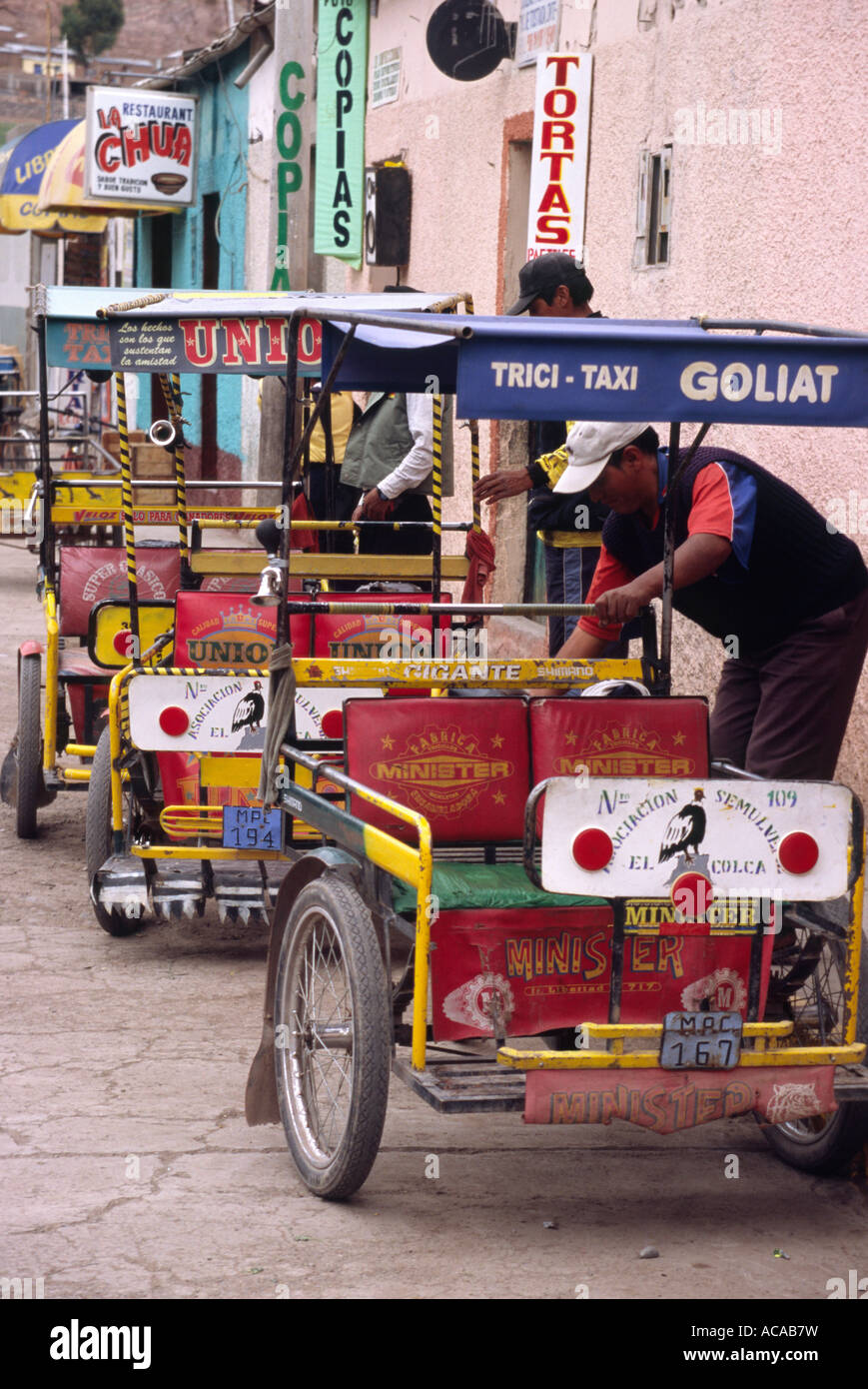 South America Peru Tricycle Taxi High Resolution Stock Photography and ...