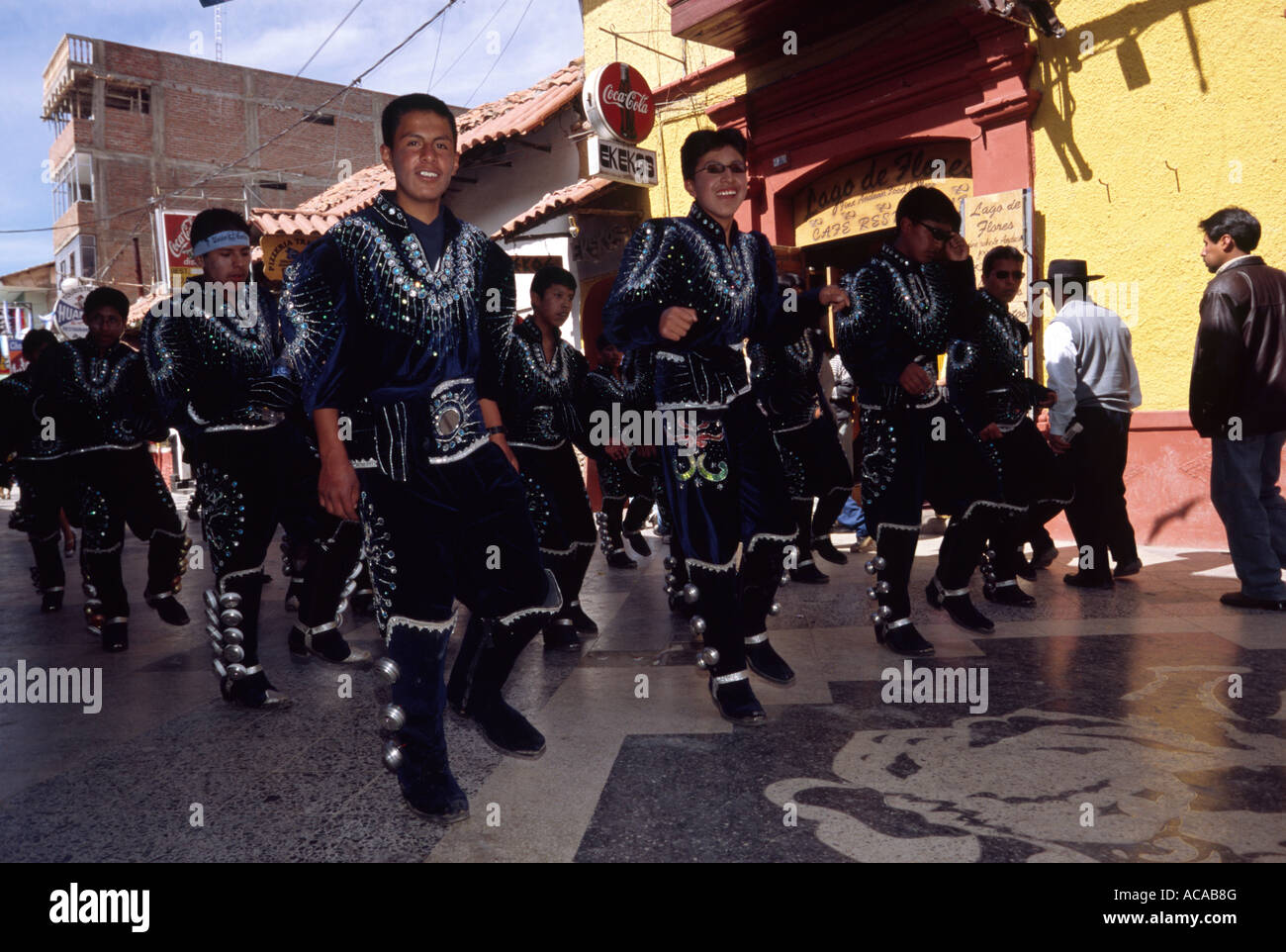 Caporal dancers - Semana de Puno (Puno Week Festival), Puno PERU Stock ...