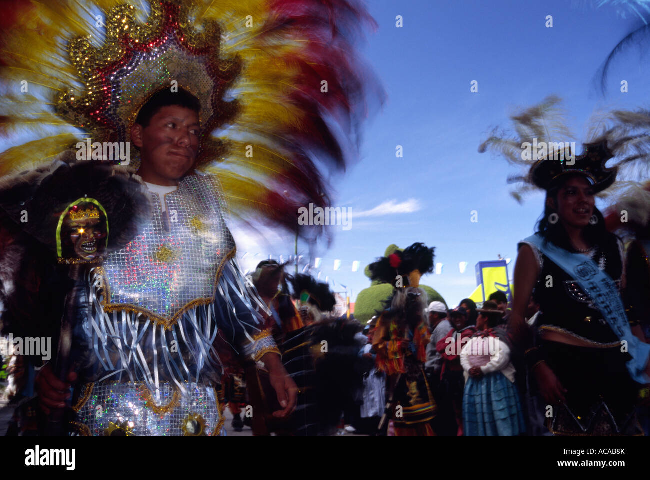 Revellers - Puno Week festival, Puno PERU Stock Photo - Alamy