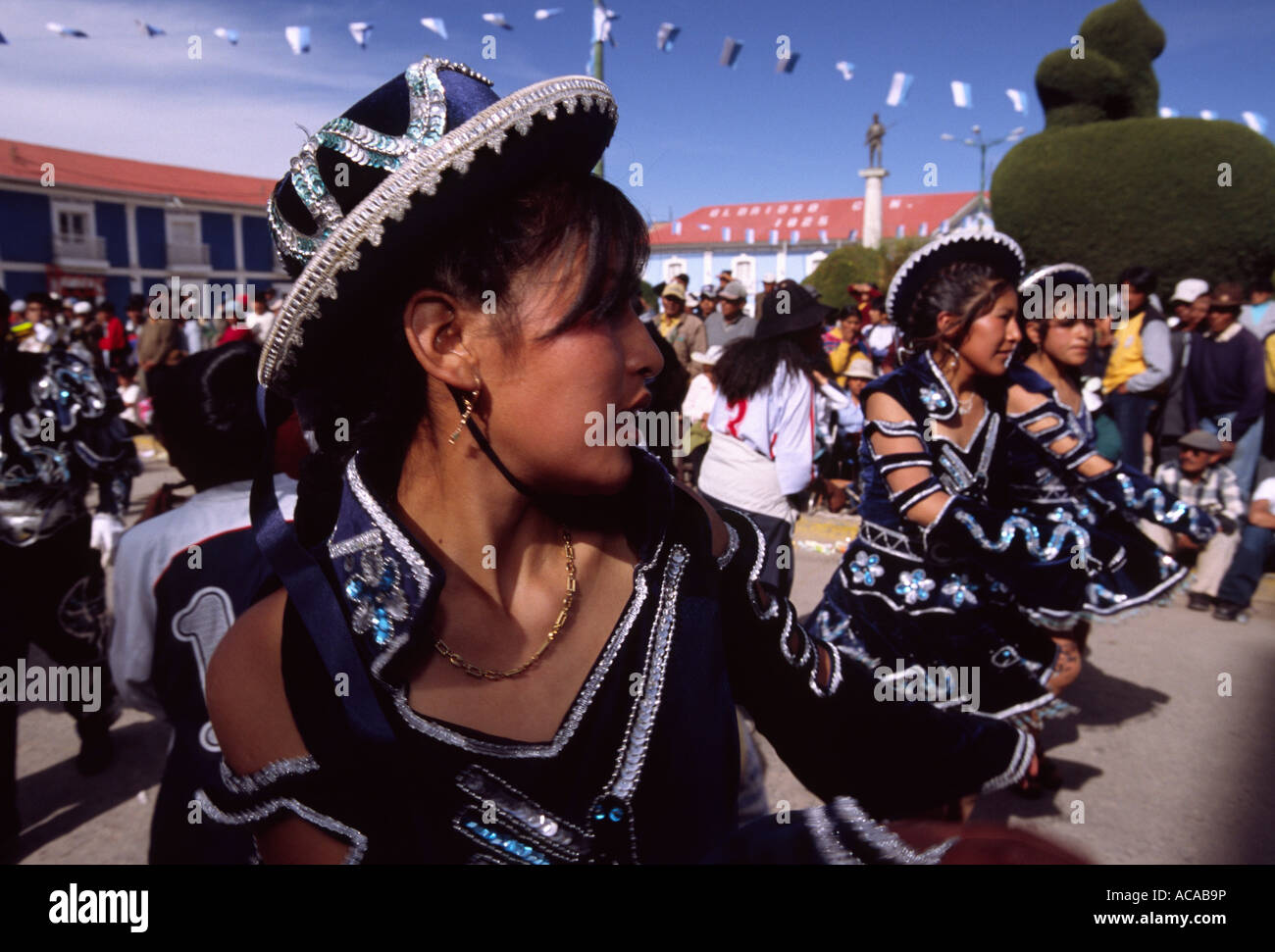 Festival dancers - Puno Week festival, Puno PERU Stock Photo - Alamy