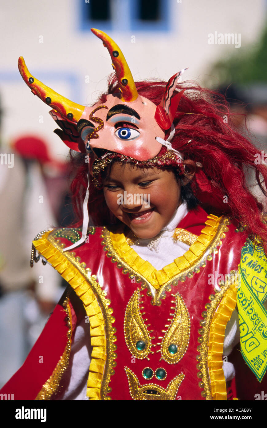 Folkloric dancer - Puno Week festival, Puno, PERU Stock Photo - Alamy