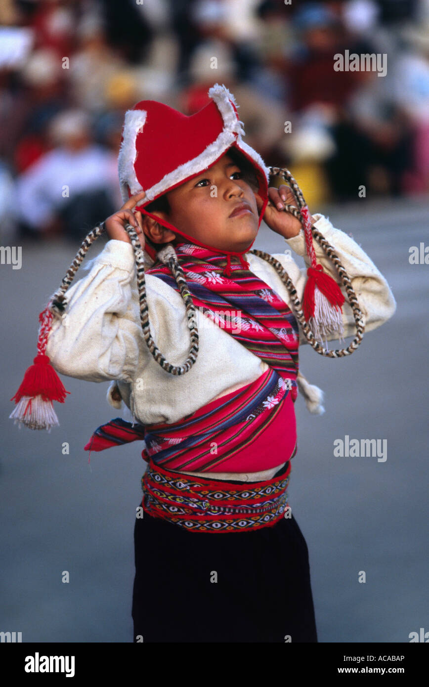 Folkloric dancer at Puno Week festival - Puno, PERU Stock Photo - Alamy