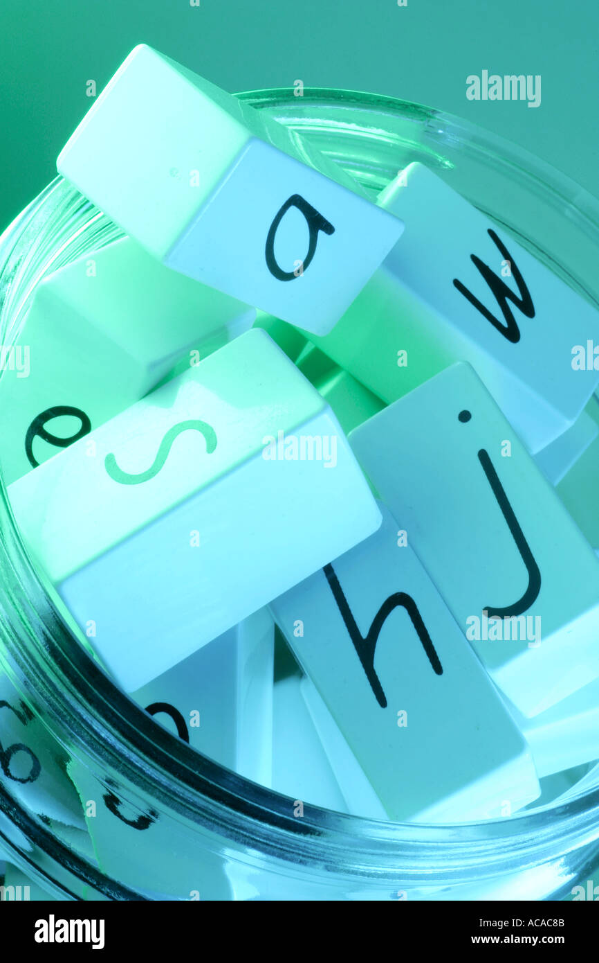 Jar alphabet hi-res stock photography and images - Alamy
