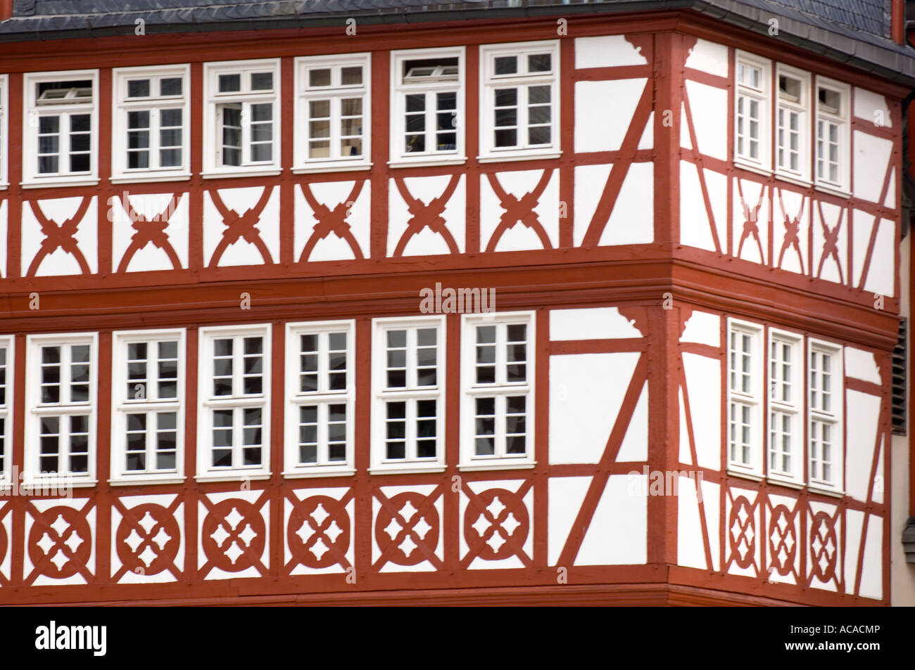 Timbered house at Roemer, Frankfurt am Main, Hesse, Germany Stock Photo ...
