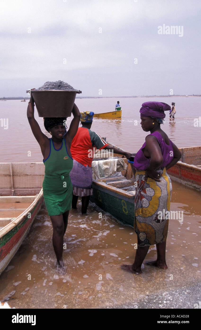 Women salt mining workers in Senegal Stock Photo - Alamy