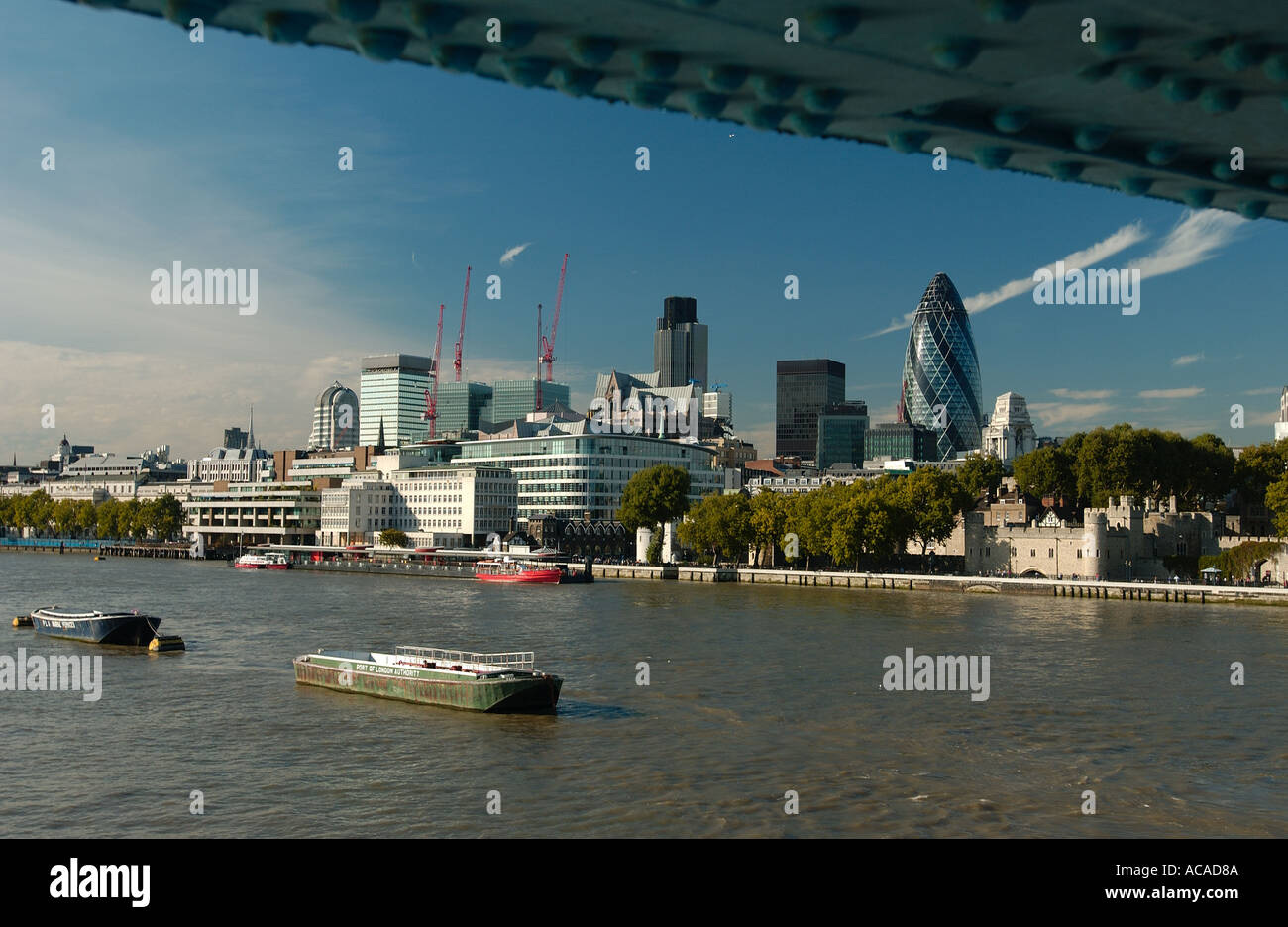 City of London, River Thames, Financial district, UK Stock Photo - Alamy