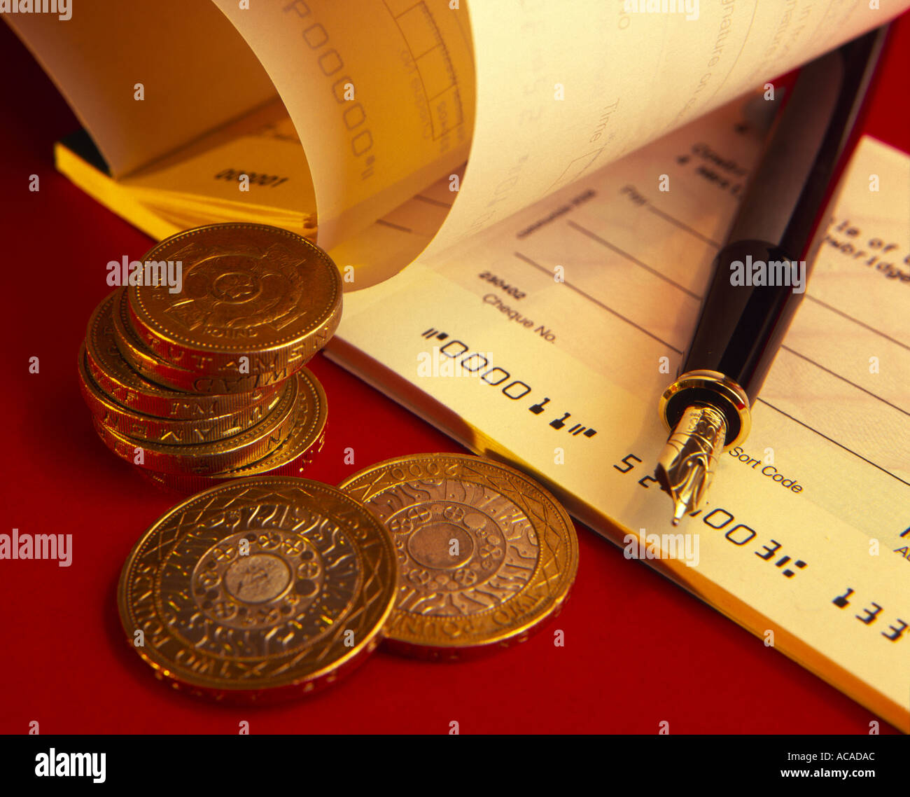 Cheque book pile hi-res stock photography and images - Alamy