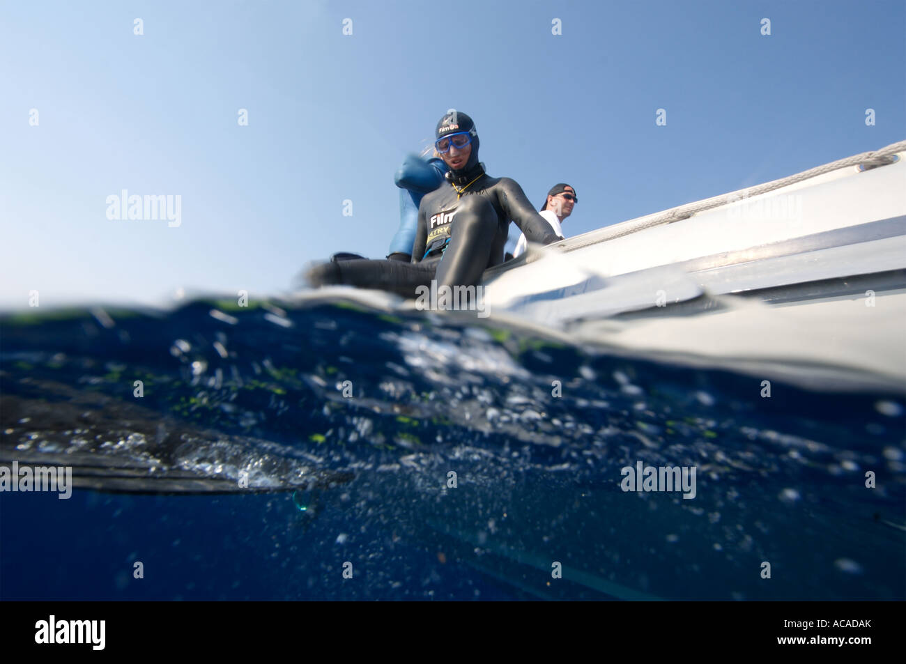 Herbert Nitsch breaks the new No Limits world freediving record diving ...