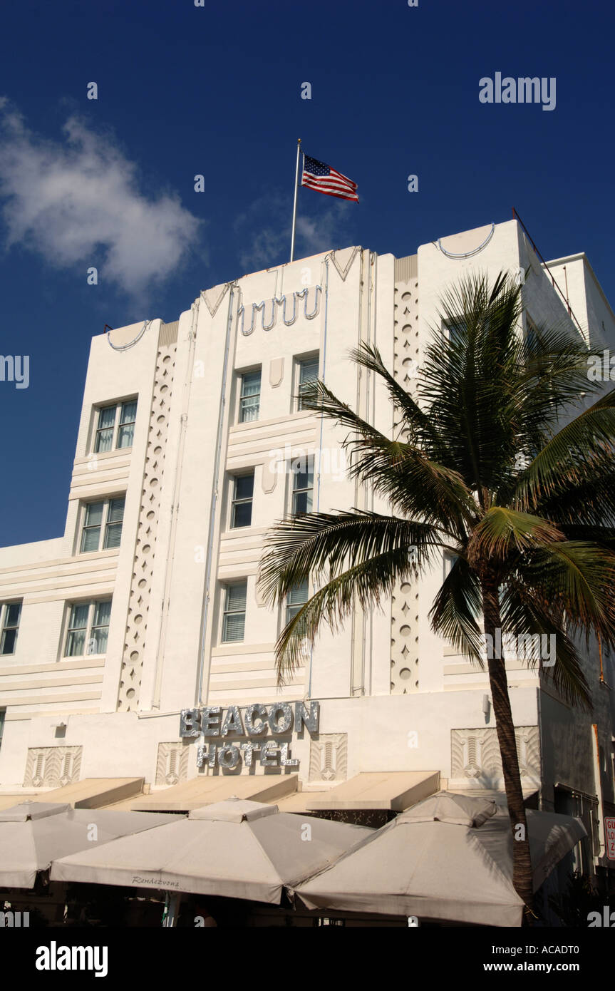 Beacon Hotel Art Deco area South Beach Miami Florida USA Stock Photo ...