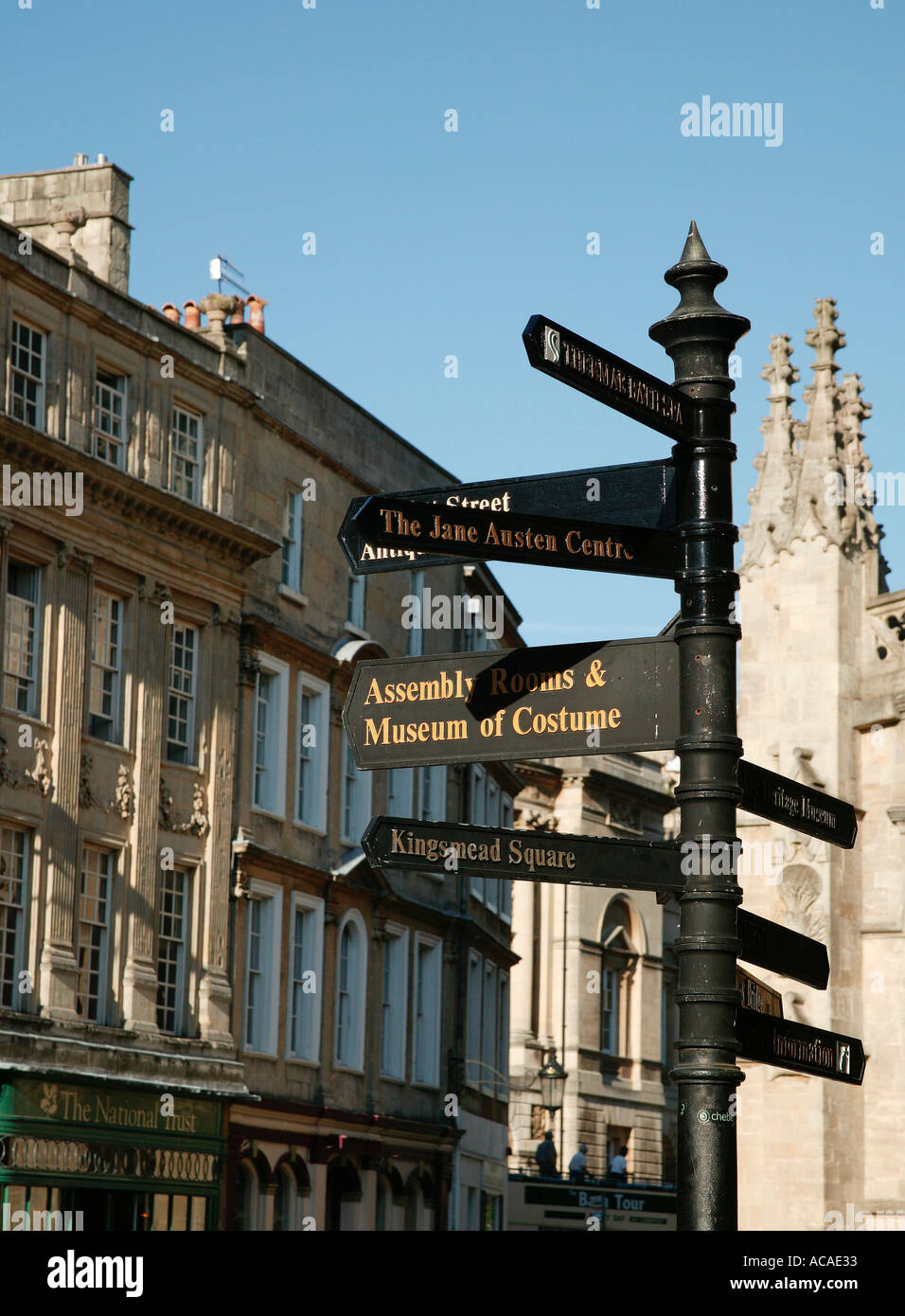 City of Bath England direction signs Stock Photo - Alamy