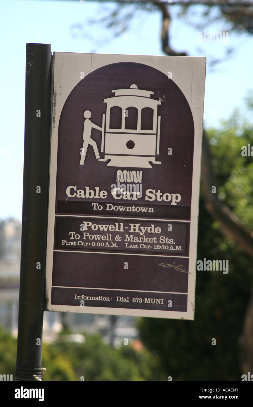 Cable Car Stop, San Francisco, California, USA Stock Photo - Alamy