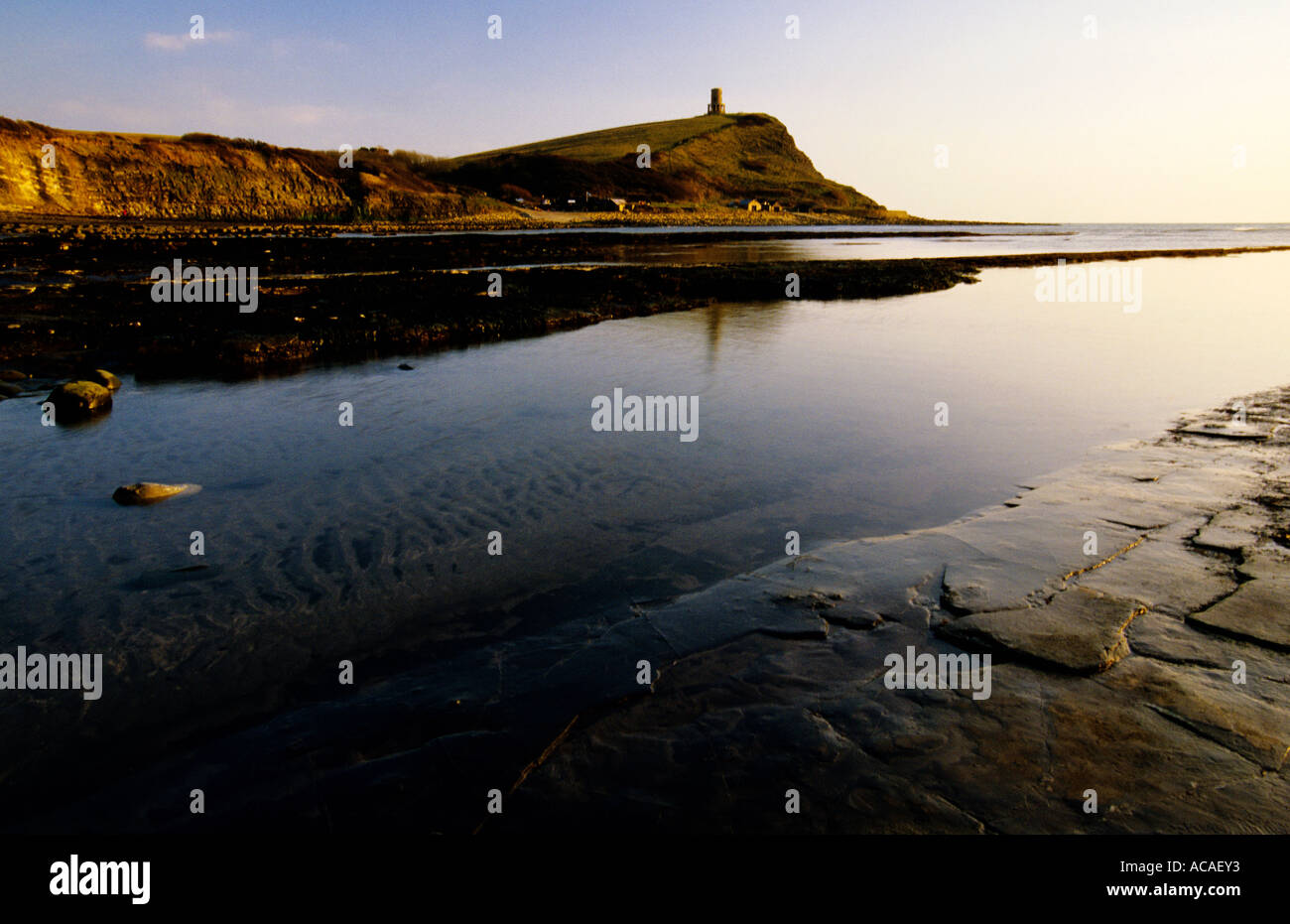 Late afternoon tranquility at Kimmeridge Bay Dorset Stock Photo - Alamy