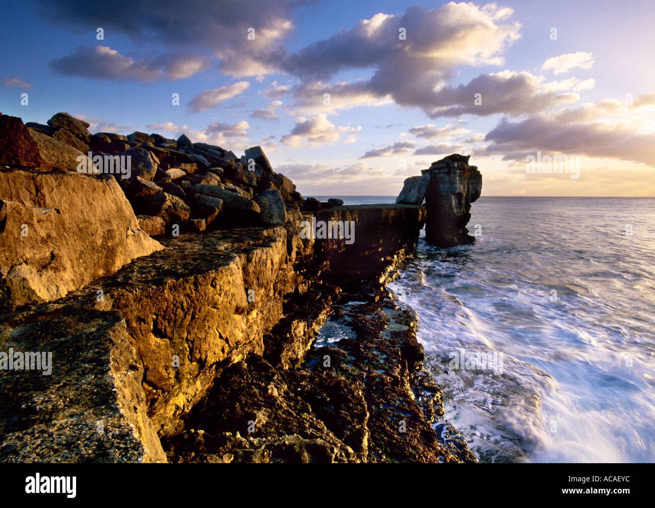Pulpit Rock Portland Bill Isle of Portland Dorset Stock Photo - Alamy