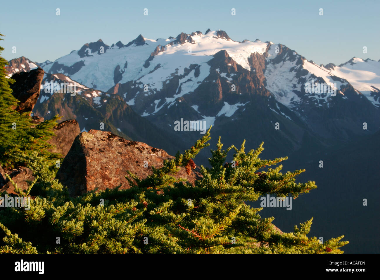 Mount Olympus from the Bailey Range Olympic National Park Washington ...
