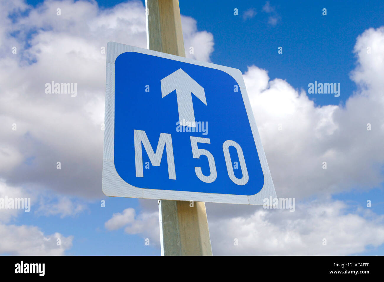 M50 signage, Dublin, Ireland Stock Photo - Alamy