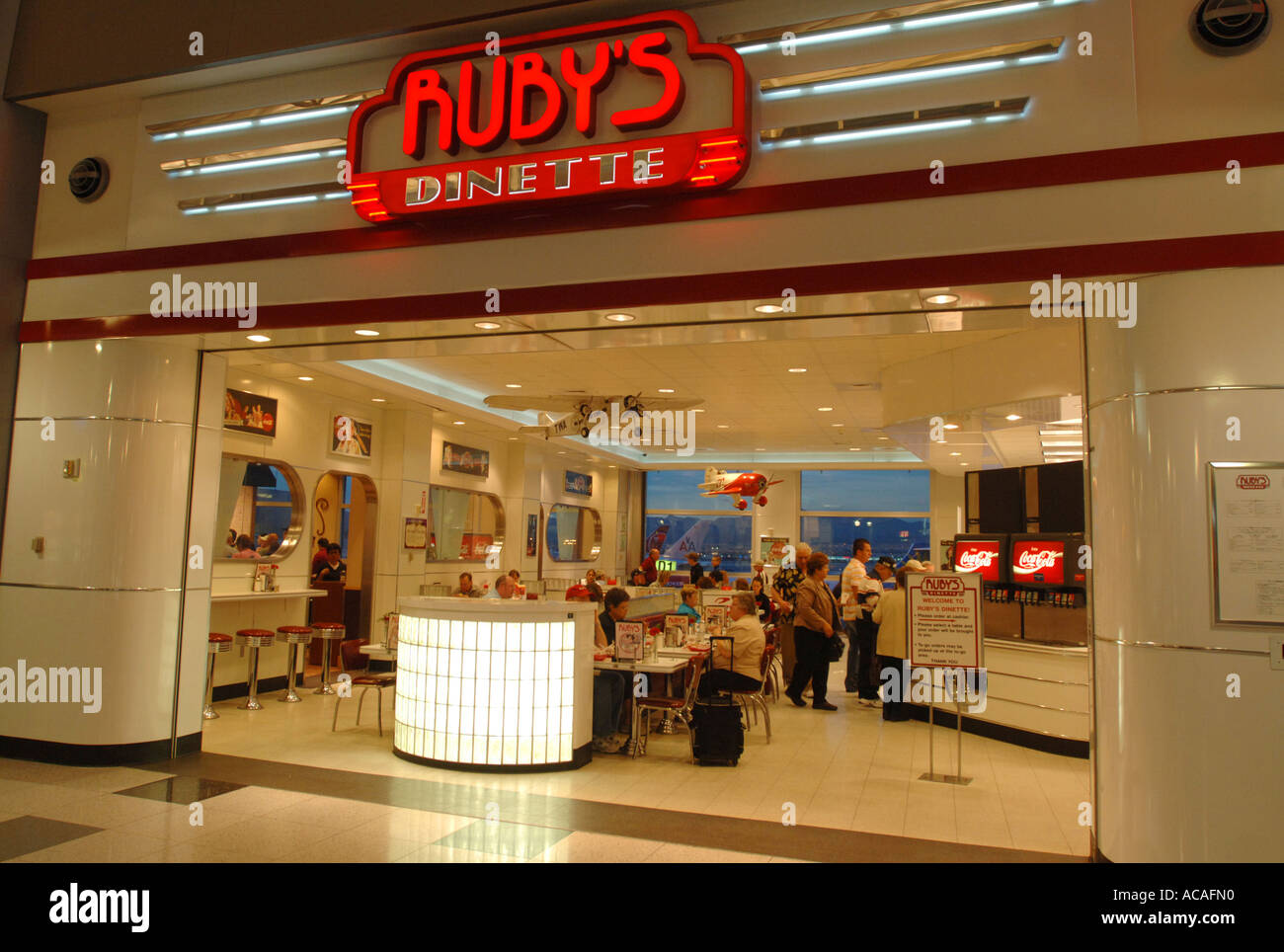 Ruby's Diner Las Vegas International Airport Nevada USA Stock Photo - Alamy