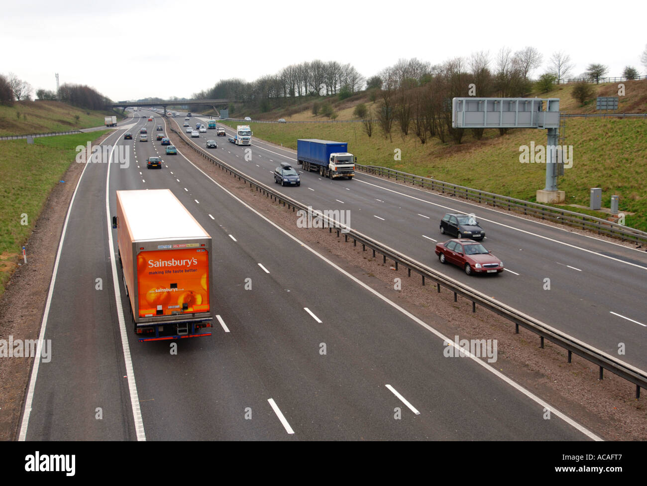 M1 motorway Leicestershire England UK Stock Photo - Alamy