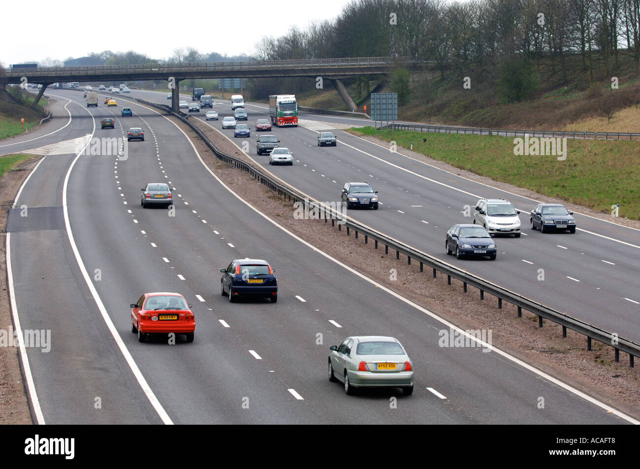 M1 motorway Leicestershire England UK Stock Photo - Alamy