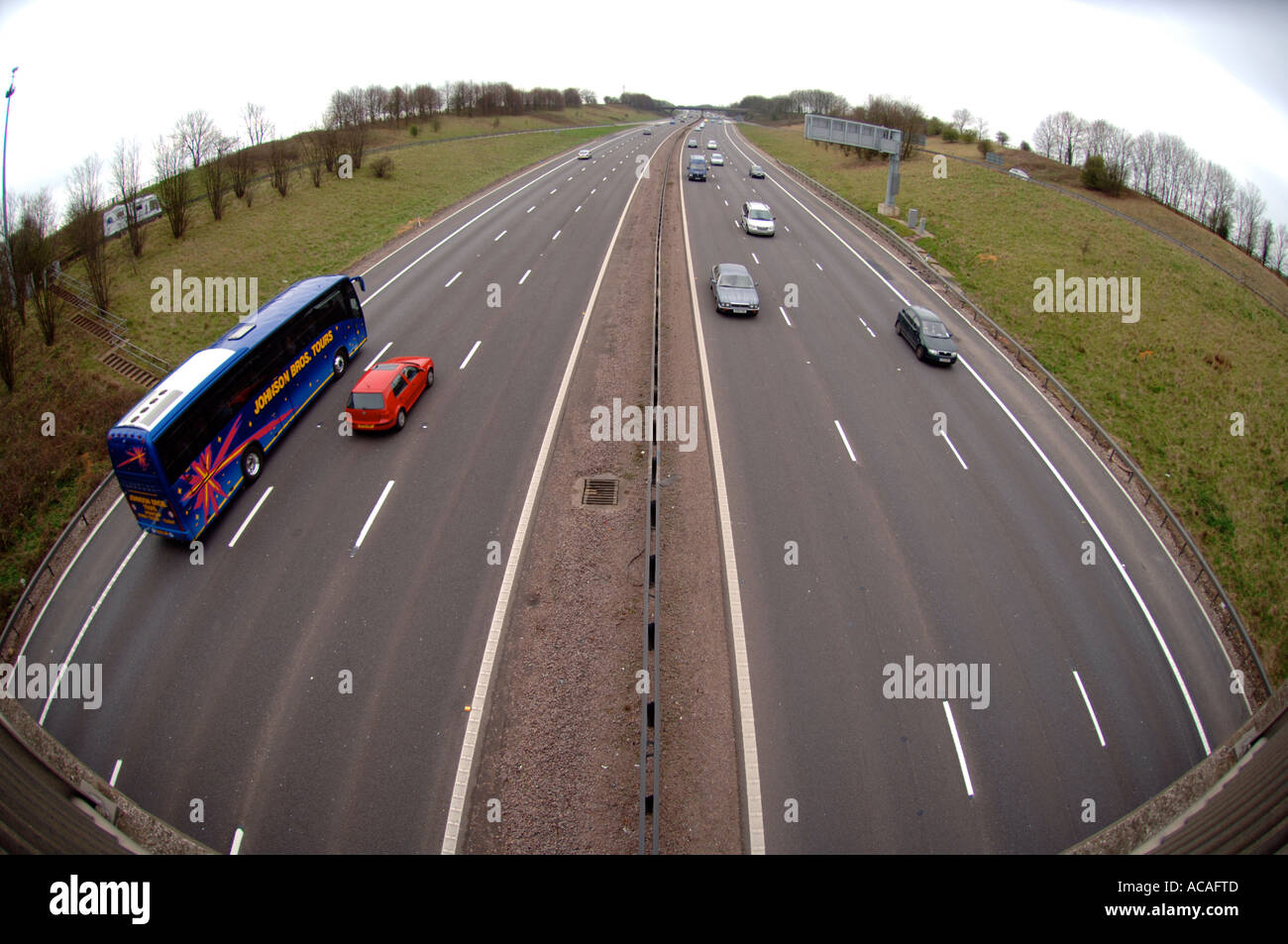 M1 motorway Leicestershire England UK Stock Photo - Alamy