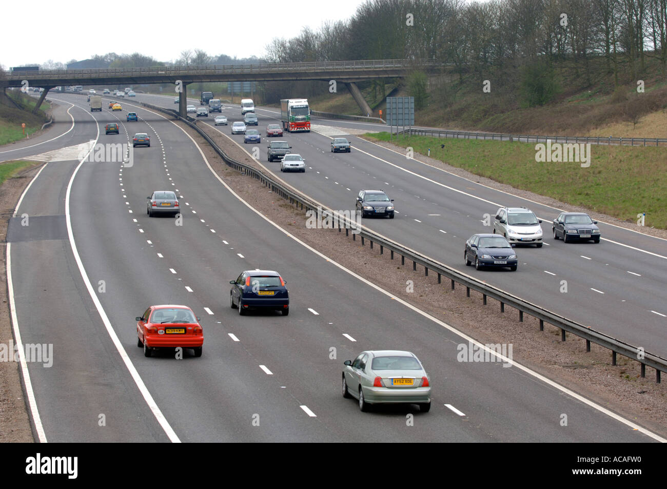M1 motorway Leicestershire England UK Stock Photo - Alamy