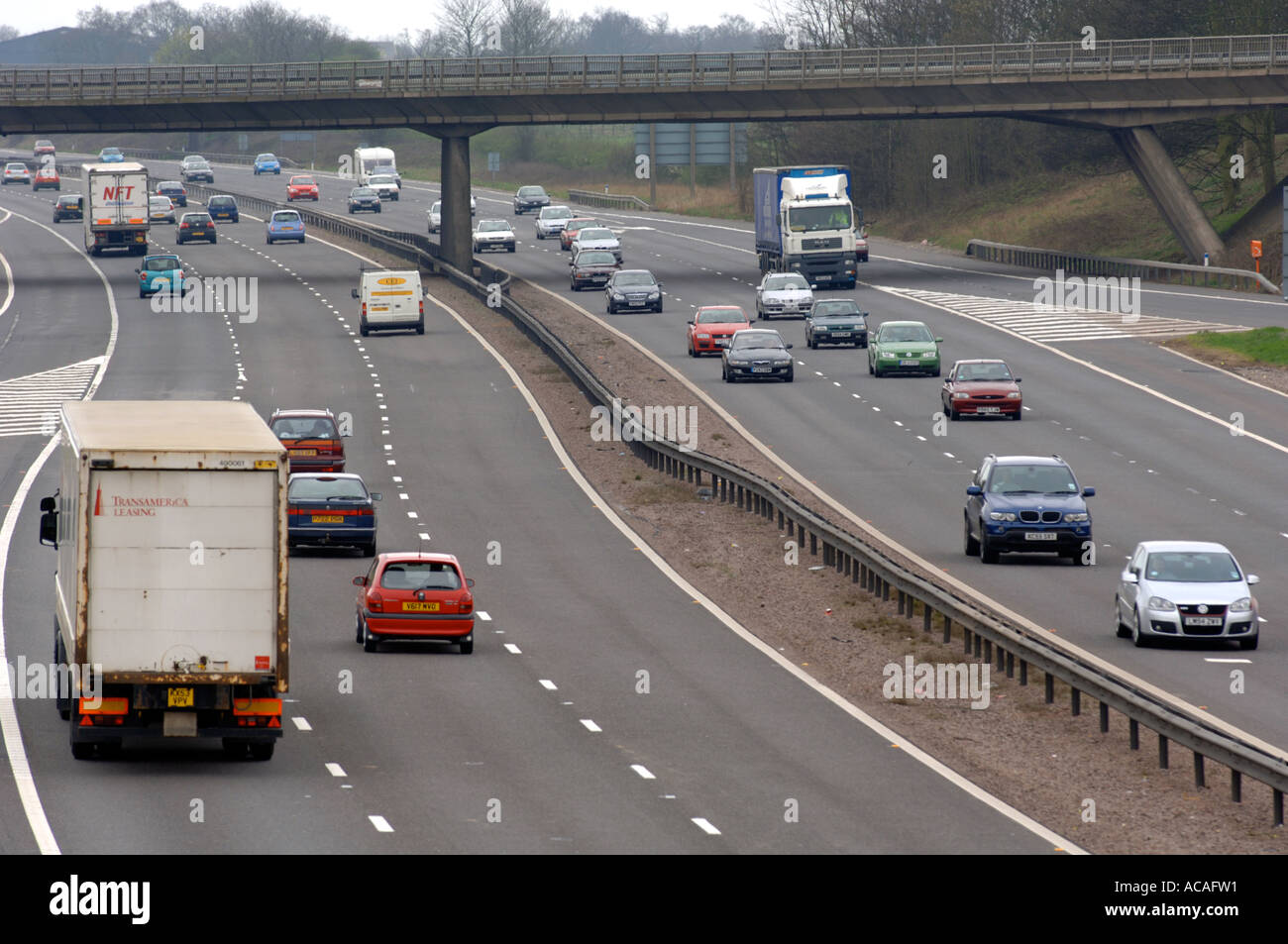 M1 motorway Leicestershire England UK Stock Photo - Alamy