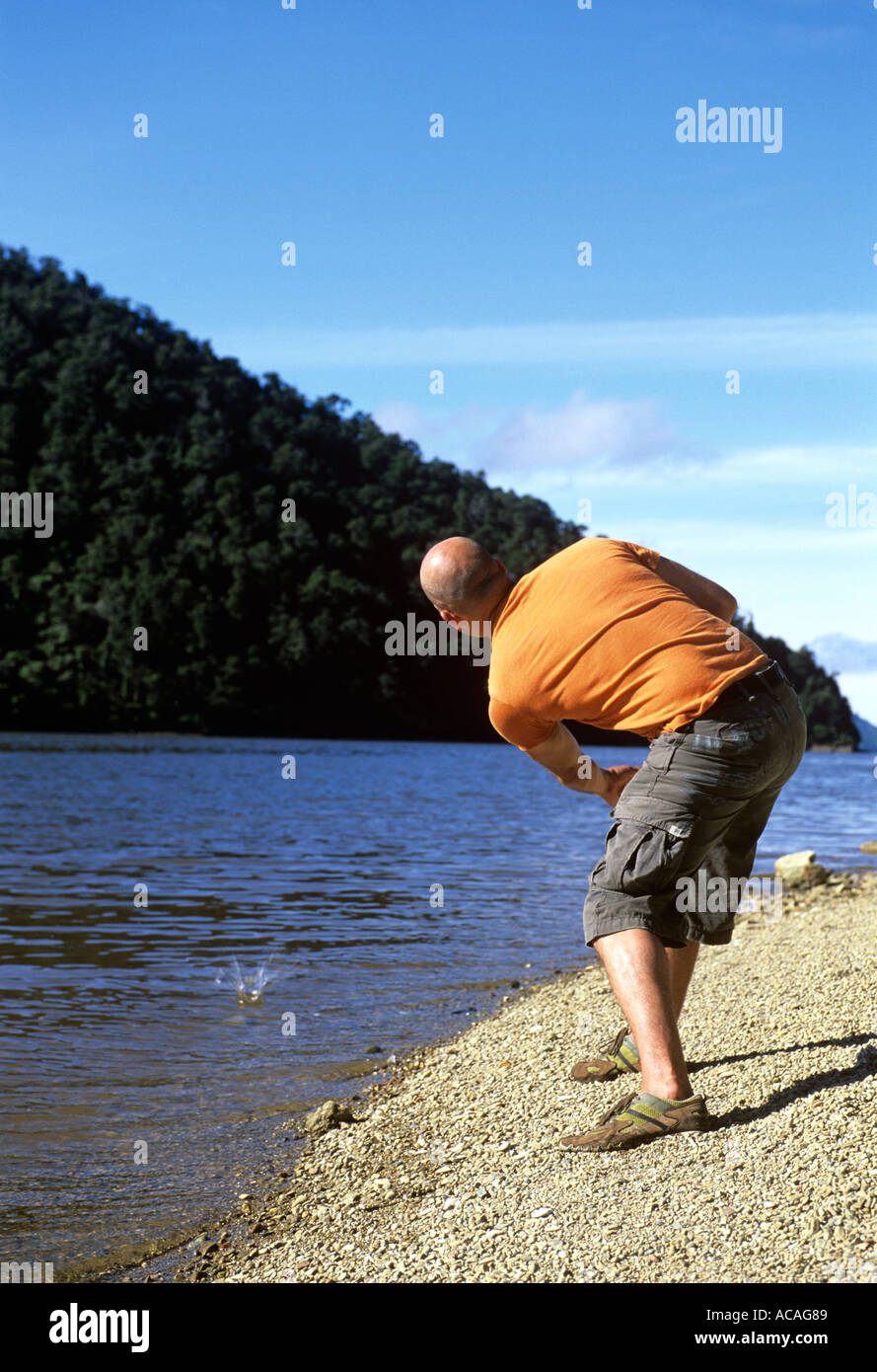 Man Throwing Stones High Resolution Stock Photography and Images - Alamy