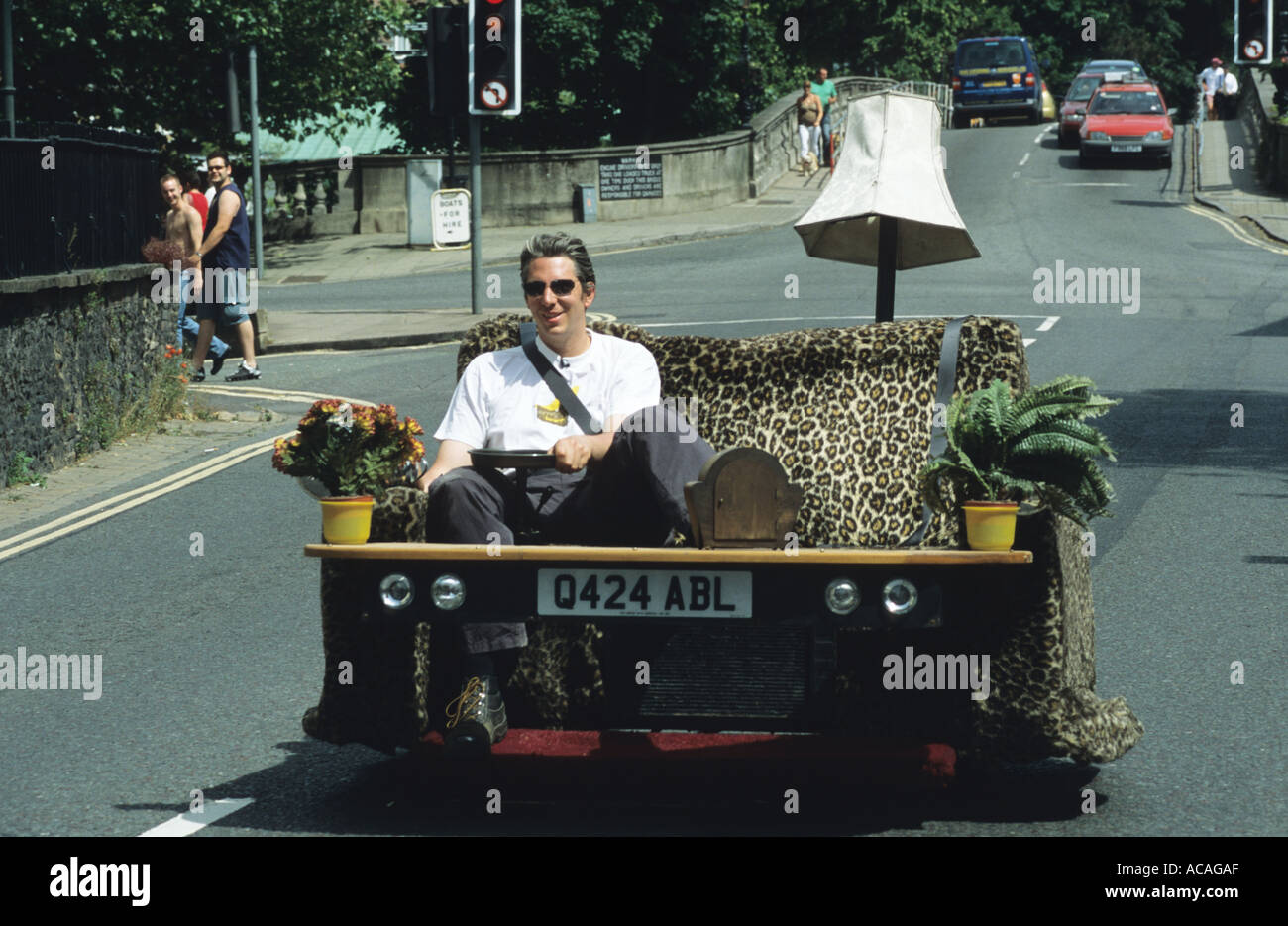 Crazy man driving car hi-res stock photography and images - Alamy
