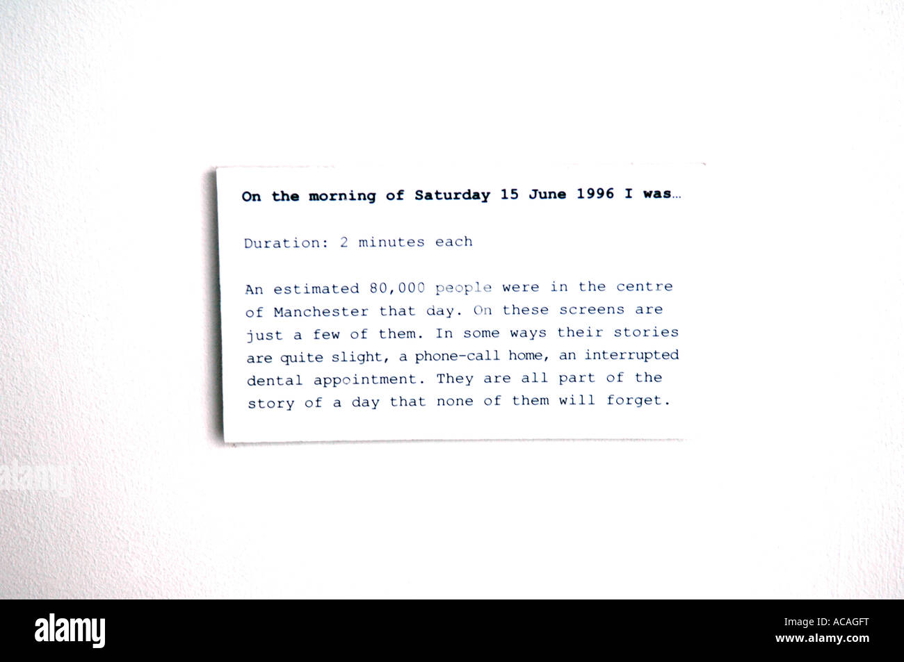 manchester bomb card Stock Photo - Alamy