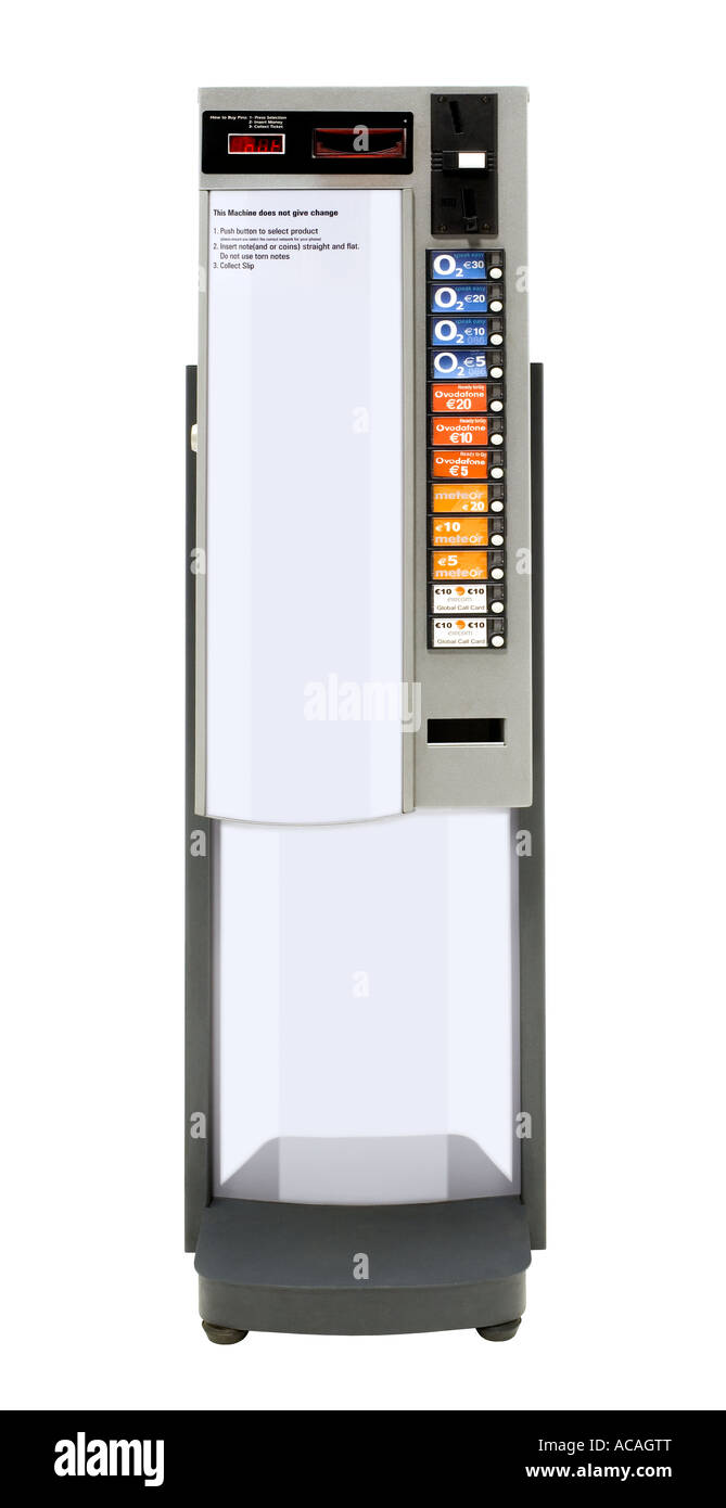 Mobile Phone, top up machine, cut out, cutout Stock Photo - Alamy