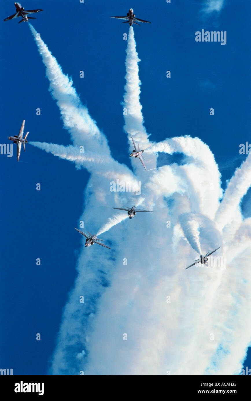 RAF Royal Air Force Red Arrows BAe Systems Hawk trainer aircraft at the ...