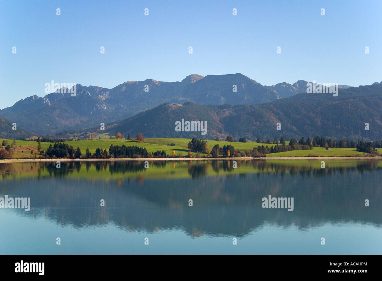 Lake Forggensee, Ostallgaeu, Bavaria, Germany Stock Photo - Alamy