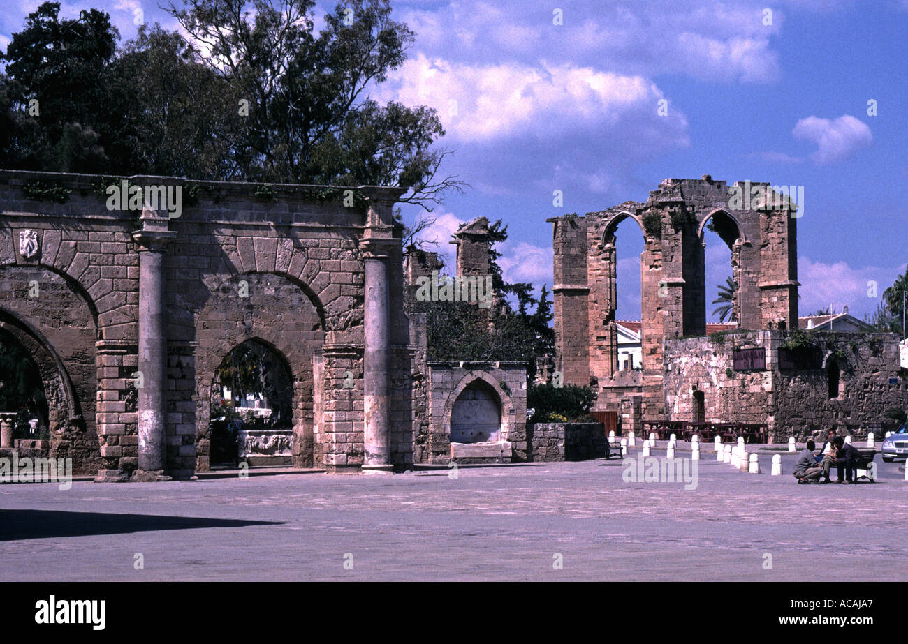 North Cyprus Venetian Palace Famagusta Stock Photo - Alamy