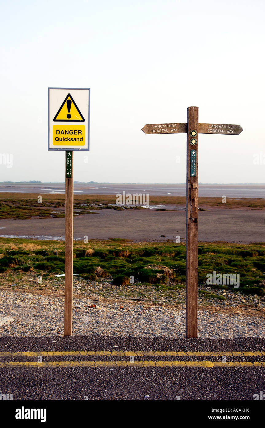 Direction and warning signs Stock Photo - Alamy
