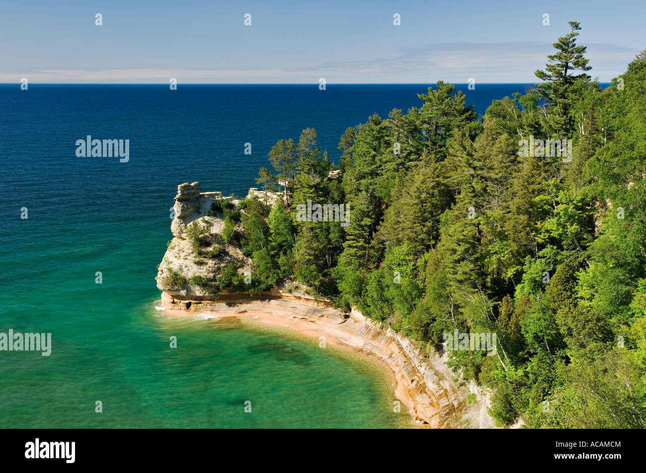 Miners Castle Rock Formation on Lake Superior Pictured Rocks National ...