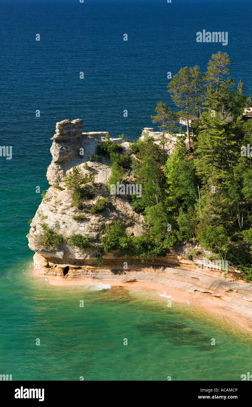 Miners Castle Rock Formation on Lake Superior Pictured Rocks National ...