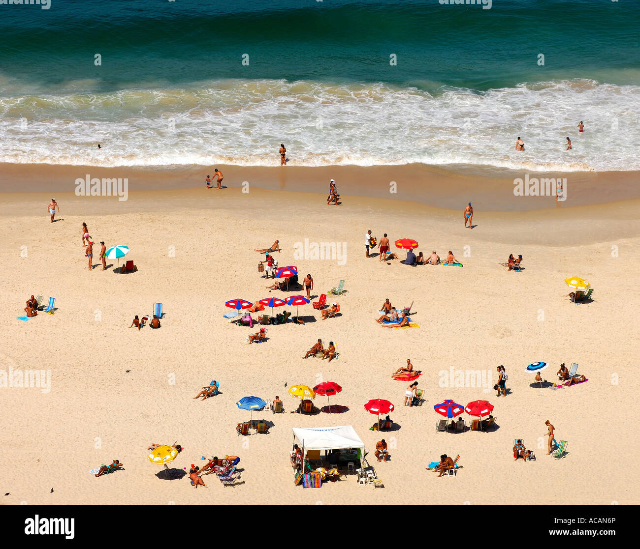 Beach life on Cobacabana beach, Rio de Janeiro, Brazil Stock Photo - Alamy