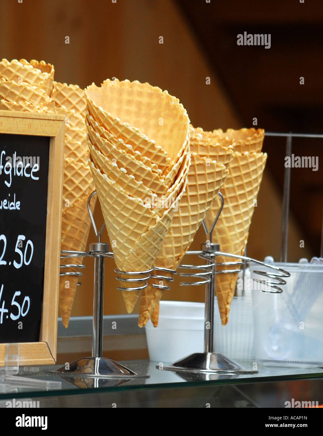 Ice cream stall Stock Photo - Alamy