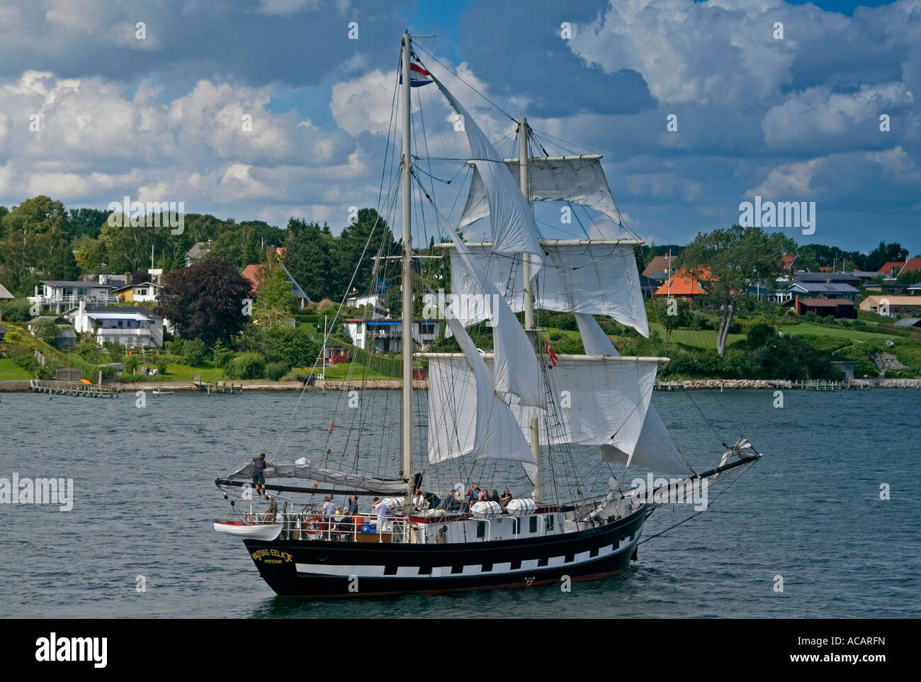 Ship entering fjord hi-res stock photography and images - Alamy