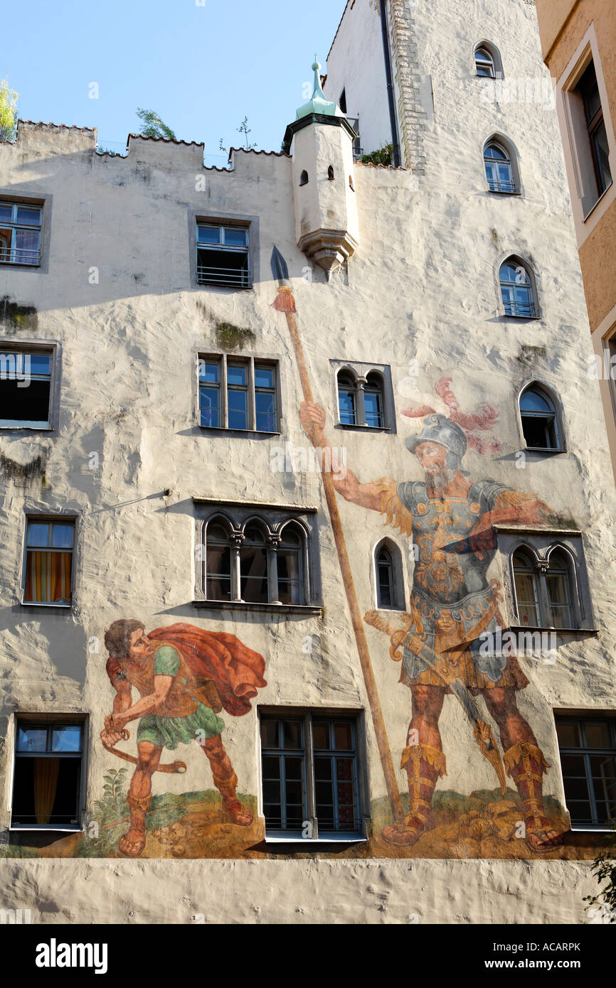 The Goliathhaus Goliath´s House, Regensburg, Upper Palatinate, Bavaria ...