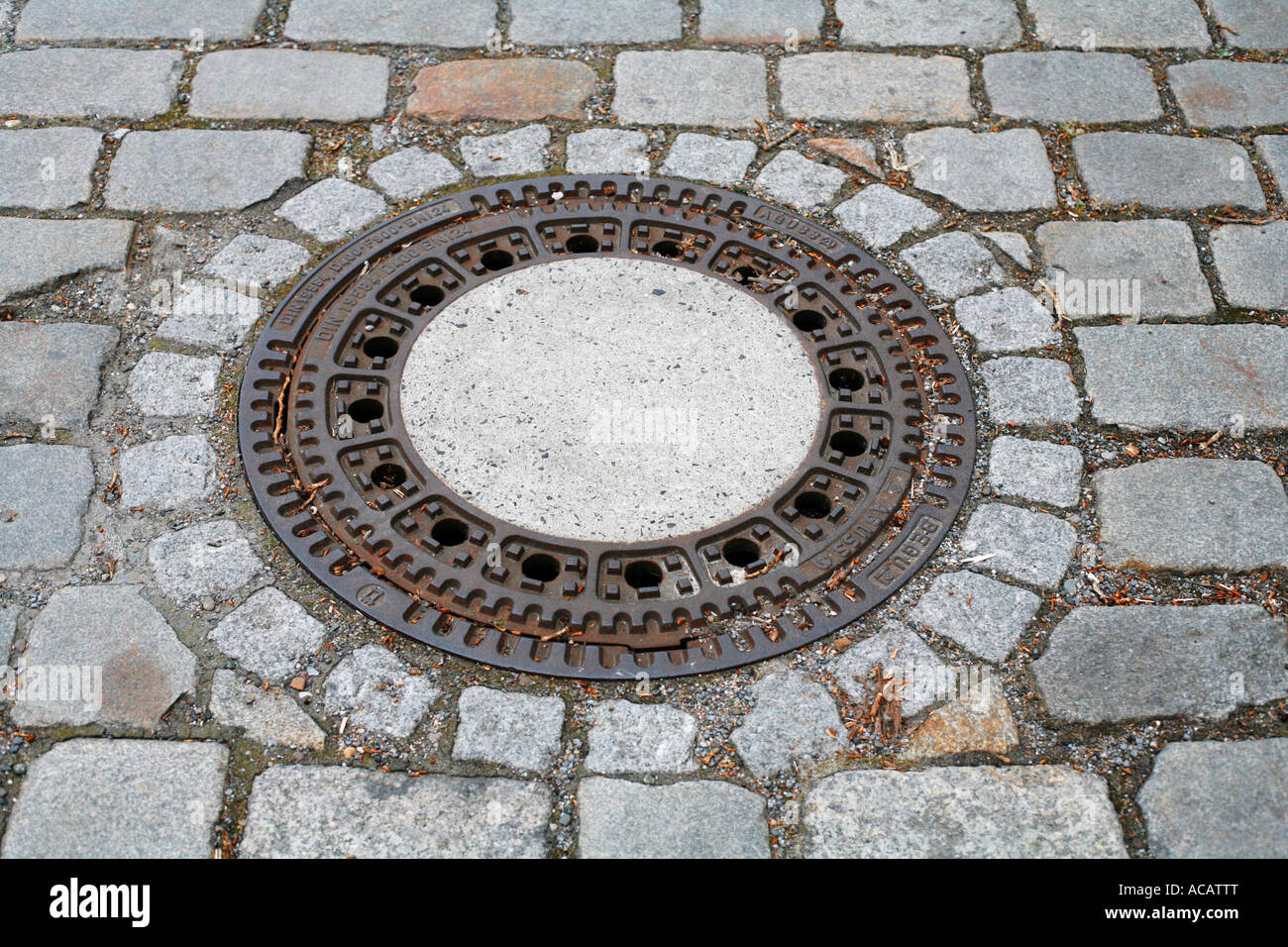 Duct manhole cover hi-res stock photography and images - Alamy