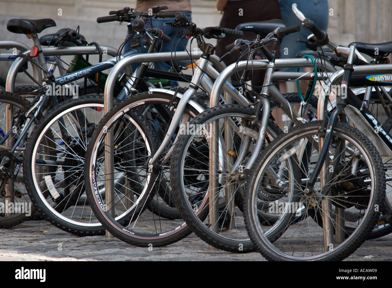 Parked stacked healthy health fresh air town hi-res stock photography ...