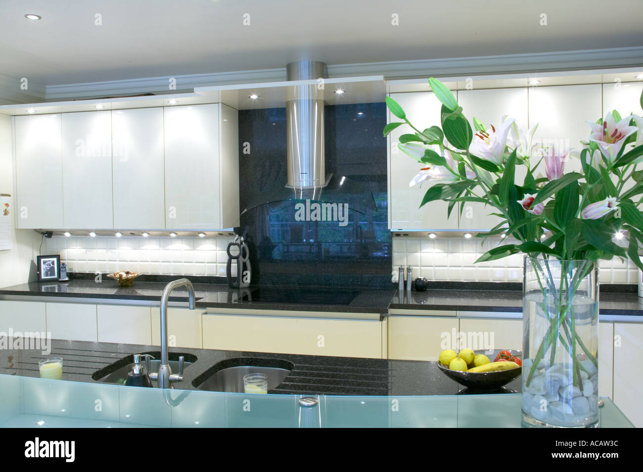 Modern kitchen in new house with expensive appliances Stock Photo - Alamy