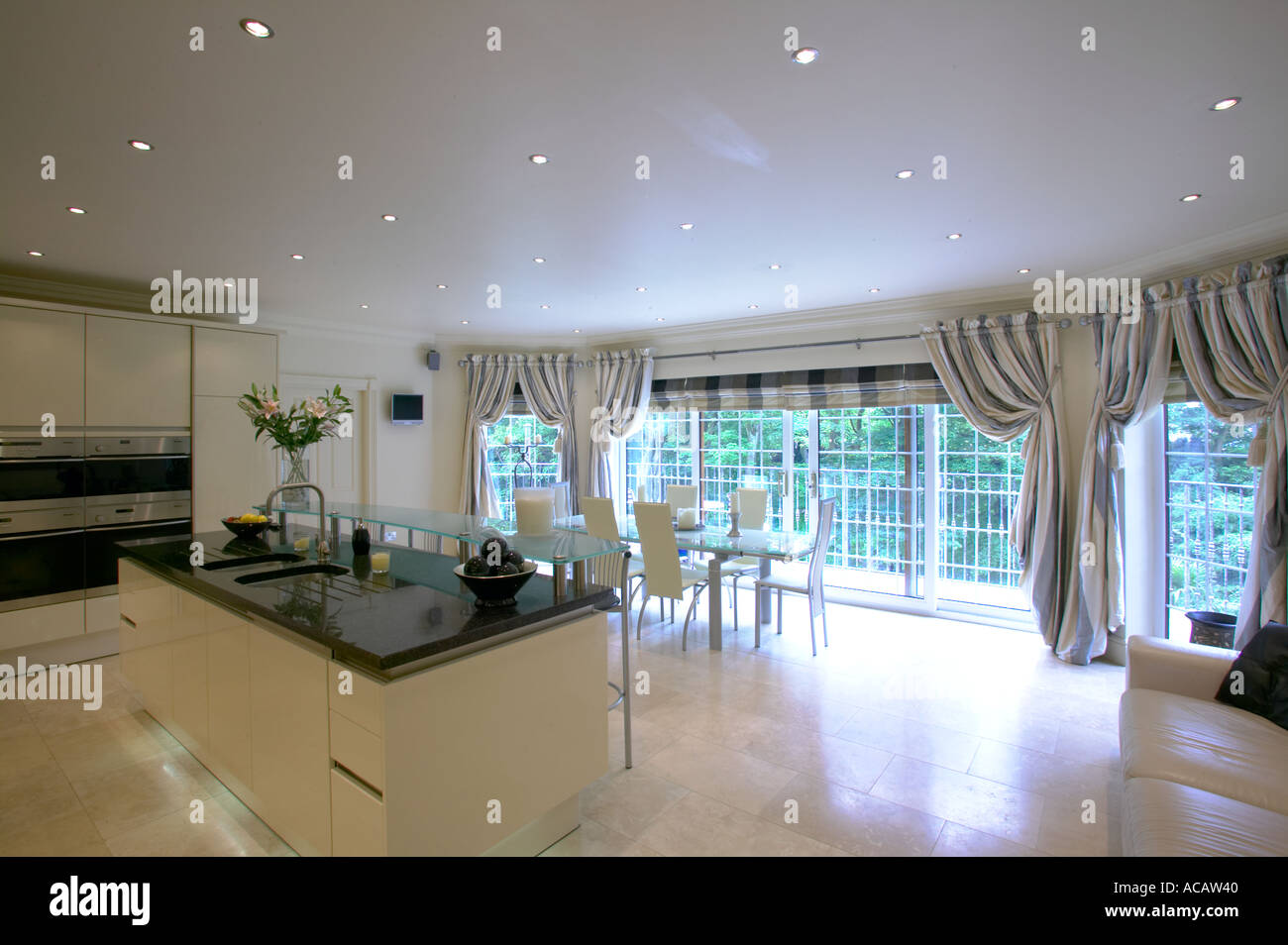 Modern kitchen in new house with expensive appliances Stock Photo - Alamy