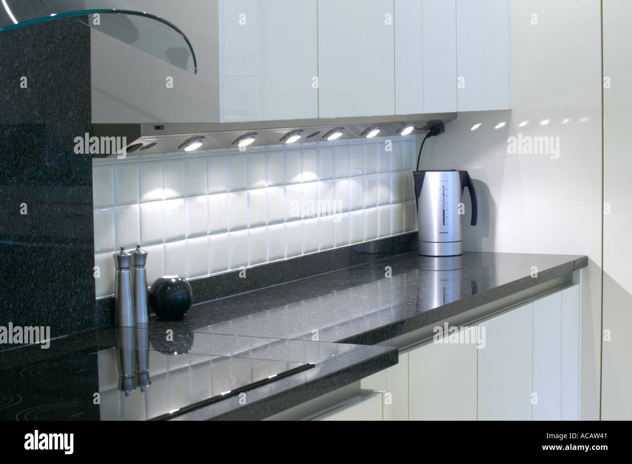 Modern kitchen in new house with expensive appliances Stock Photo - Alamy